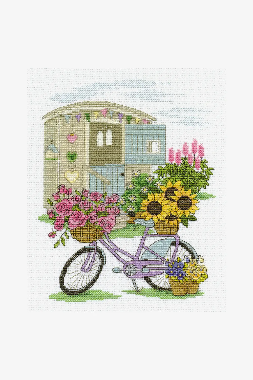 Floral Bicycle - DMC