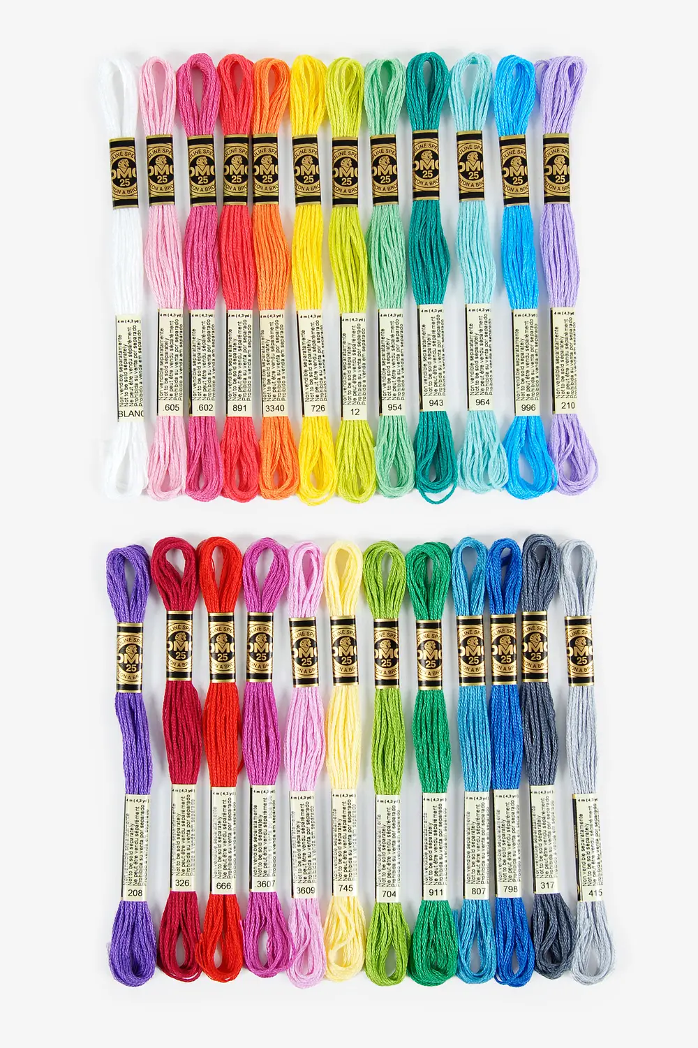 fil à broder , assortiment de fil mouliné DMC - DMC