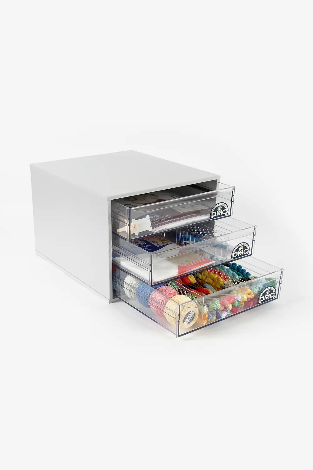 Grey wooden storage box - DMC