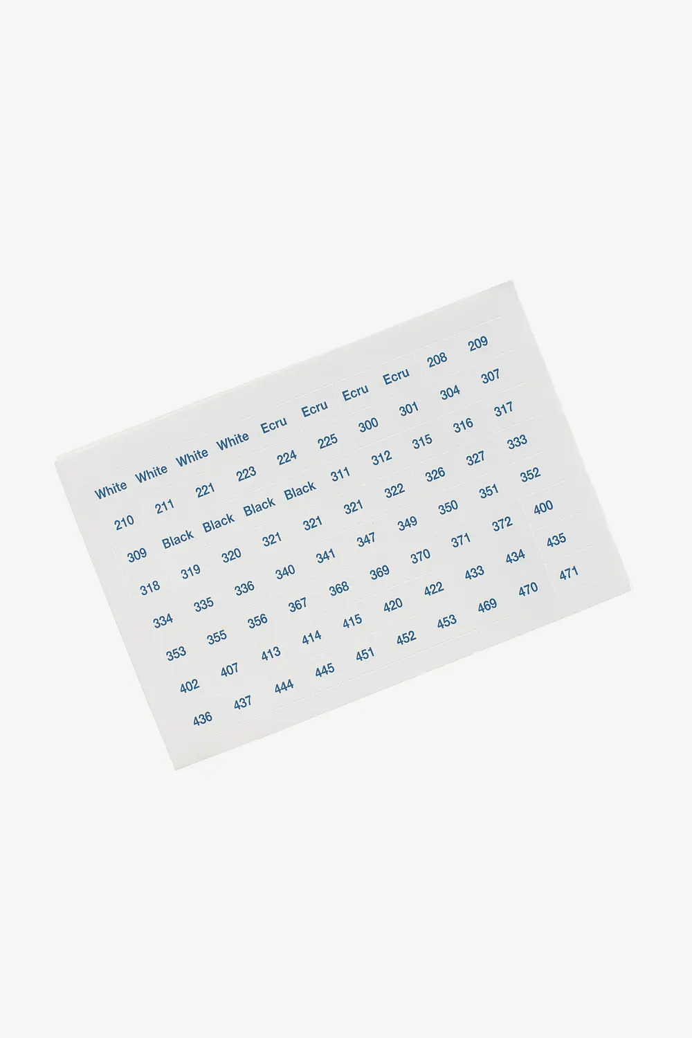 Dmc stranded thread number stickers - DMC