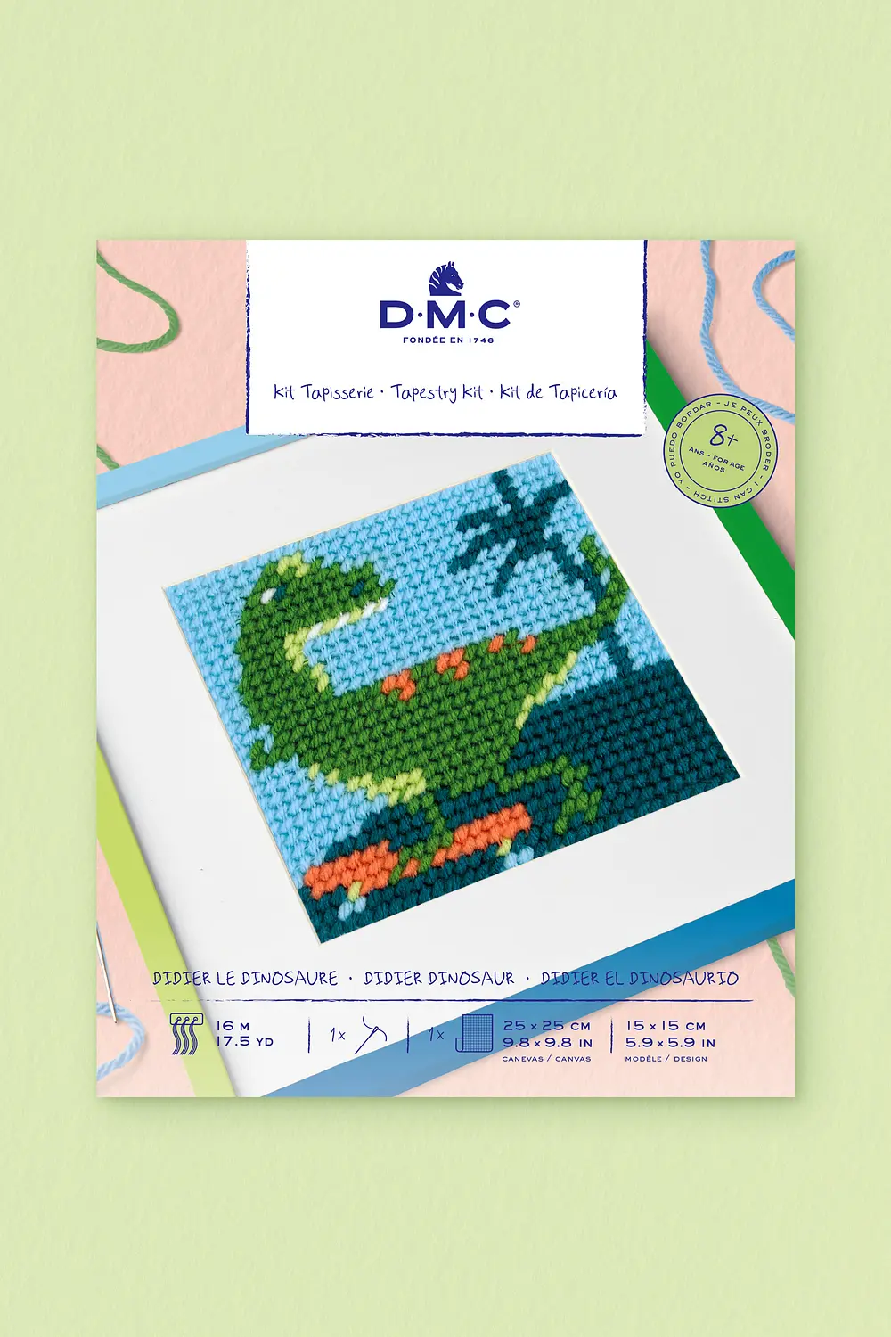 Didier Dinosaur Kids Easy Tapestry Kit - DMC