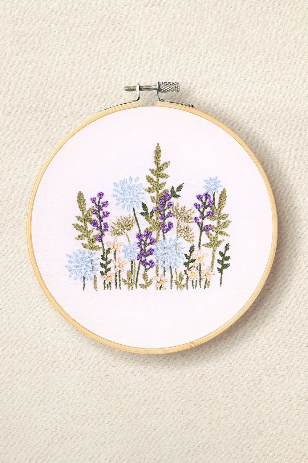 Wild Blooms by Jenni Davis Intermediate Embroidery Kit - DMC