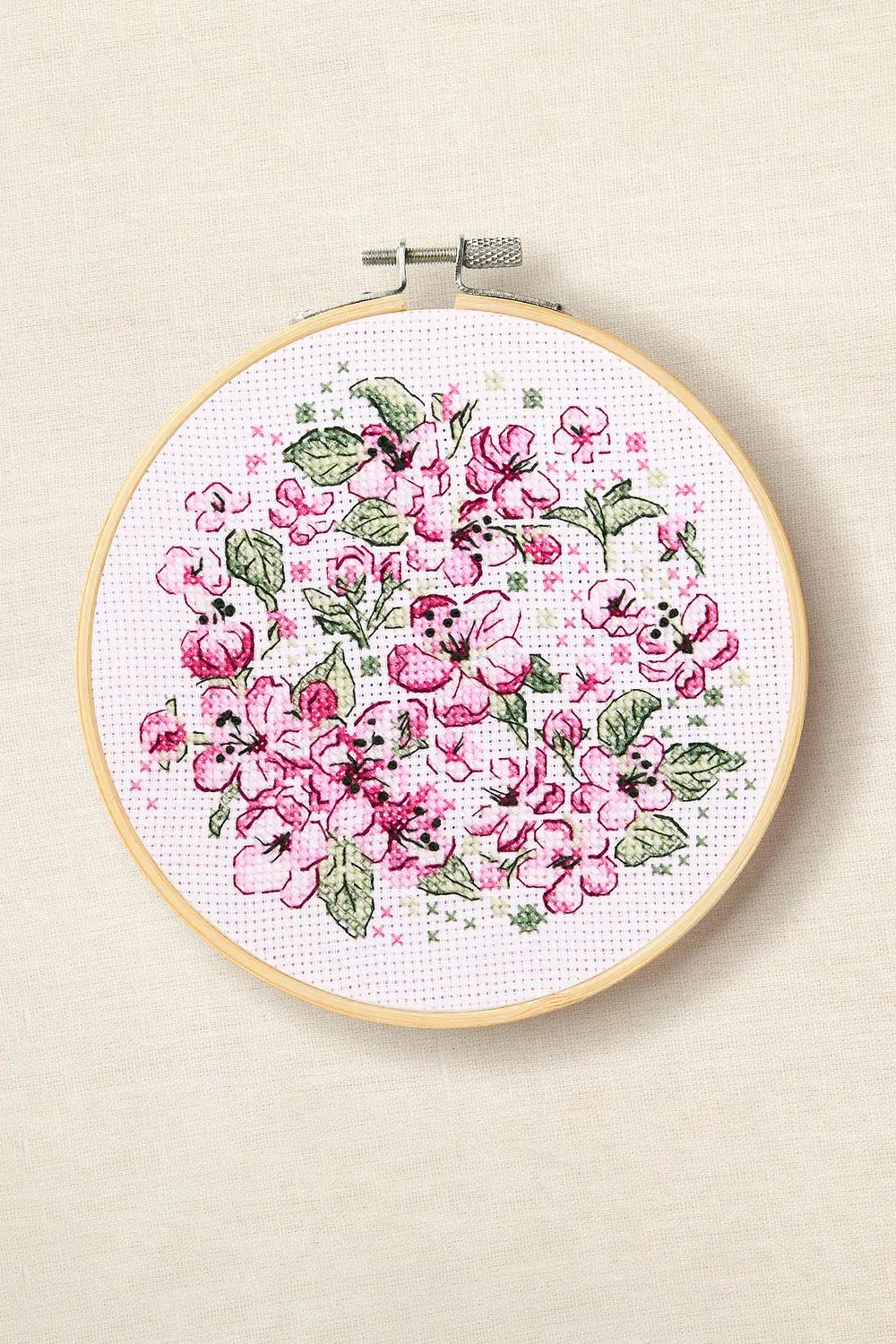 Cherry Blossom by Anna Matvieieva Intermediate Cross Stitch Kit - DMC
