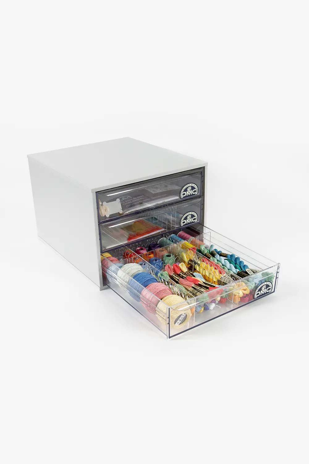 Grey wooden storage box - DMC