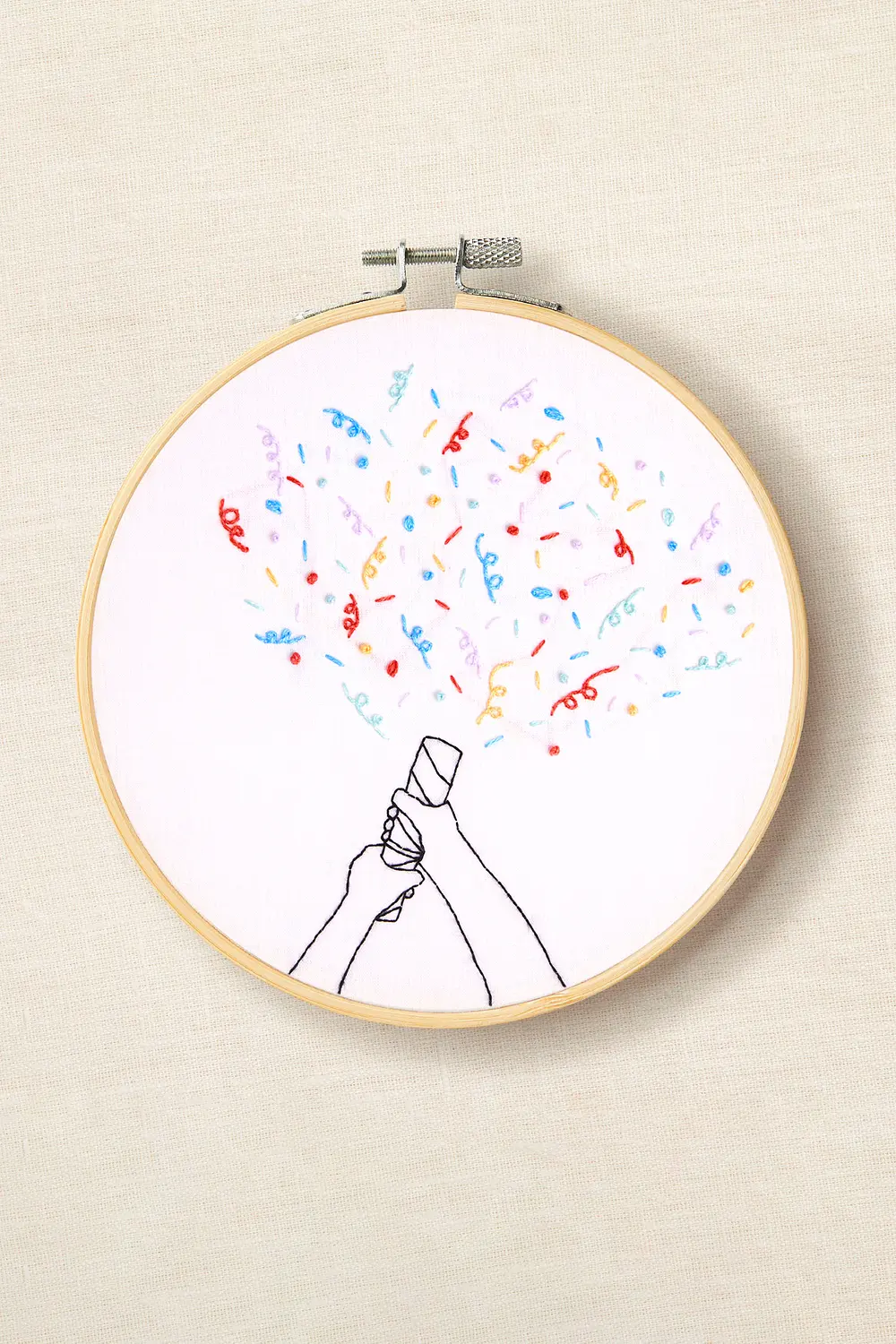 Confetti Celebration by Kseniia Guseva Easy Embroidery Kit - DMC