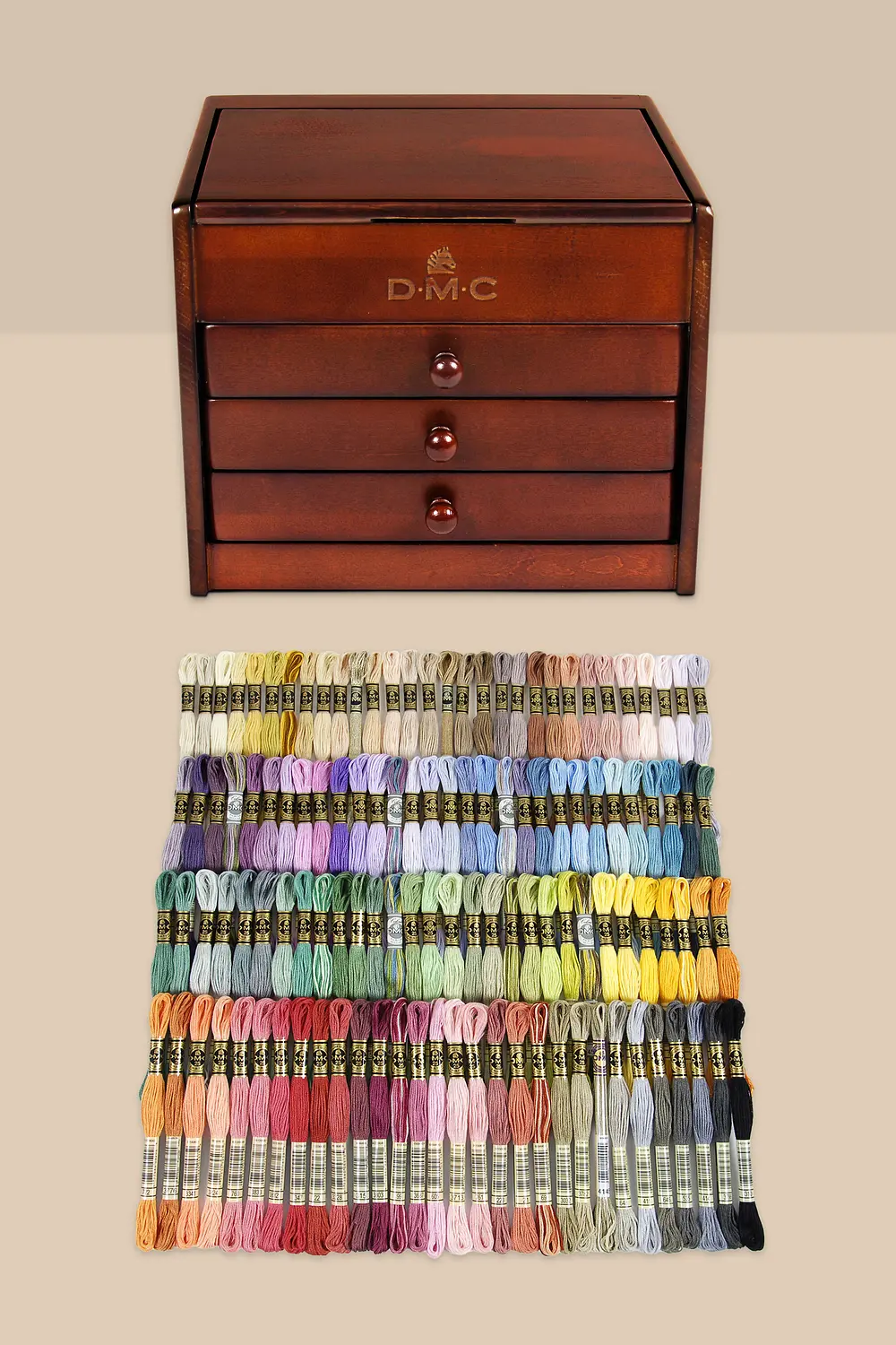 Coffret Vintage et Assortiment Hygge de 120 Échevettes de Mouliné - DMC