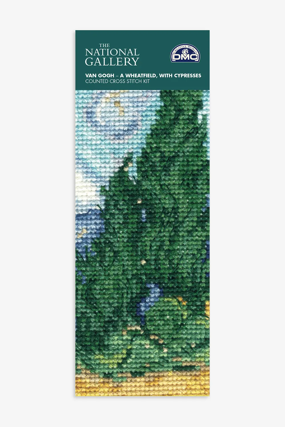 Wheatfield With Cypresses Bookmark Kit - DMC
