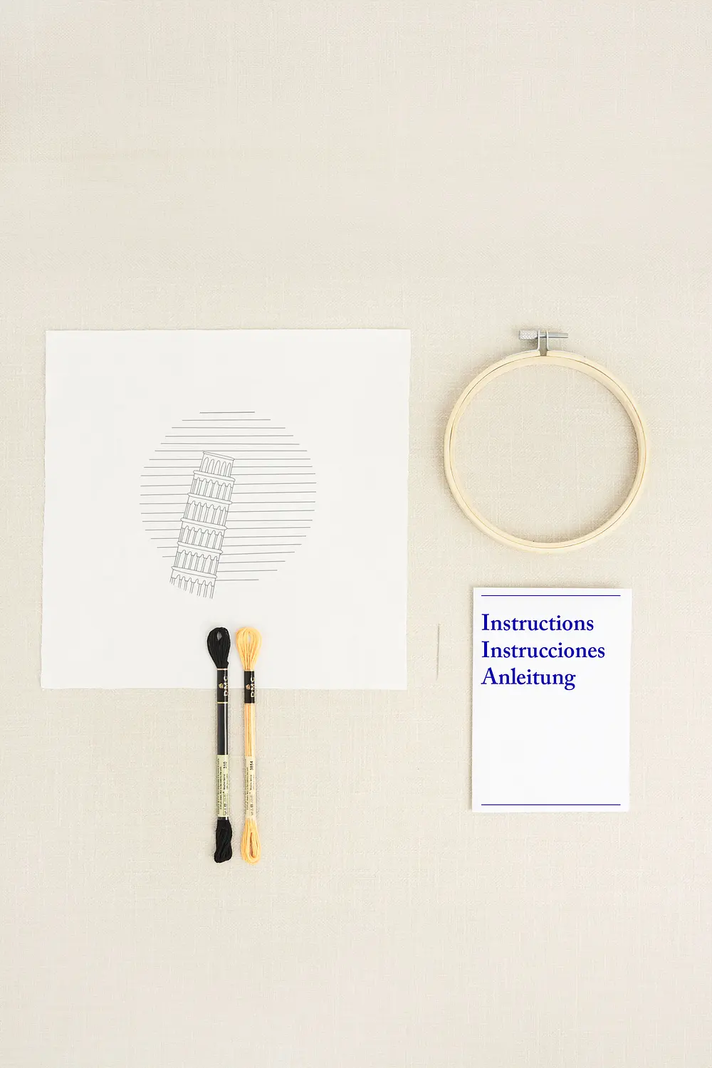 Pisa by Kseniia Guseva Easy Embroidery Kit - DMC