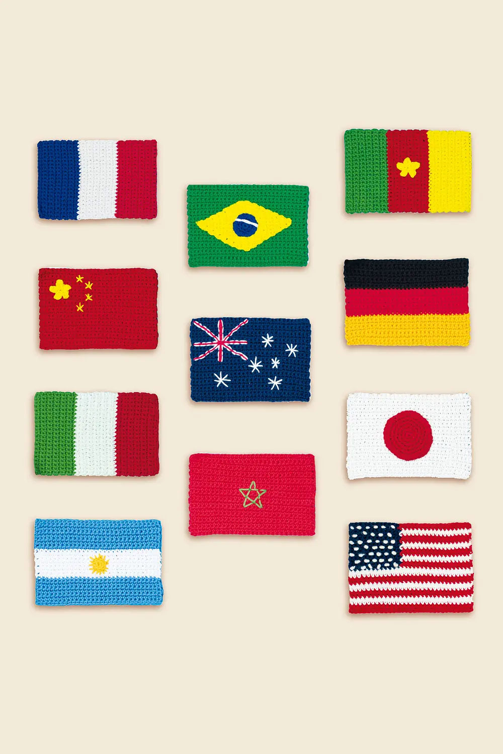 Happy Cotton Book 17, Flags Amigurumi Crochet Patterns - DMC