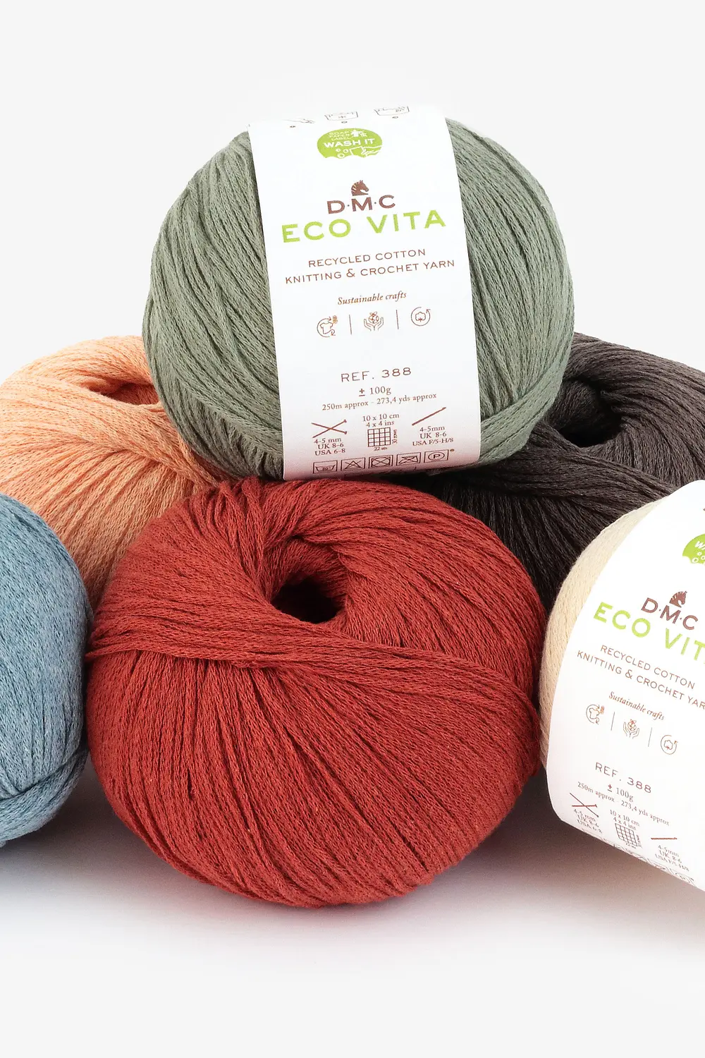 Eco Vita Recycled Cotton Knitting & Crochet Yarn - DMC