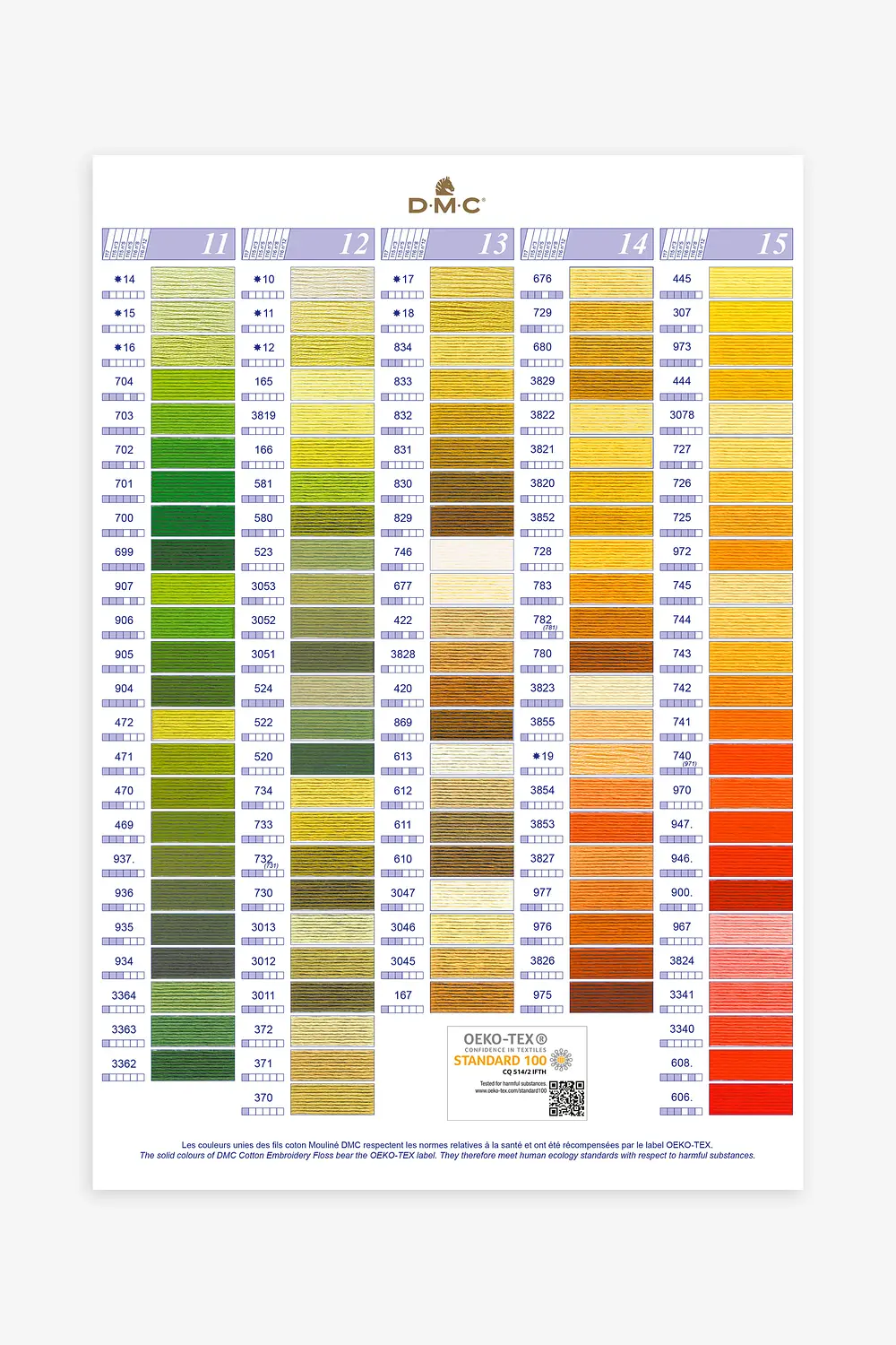 Nuancier imprimé Broderie - DMC