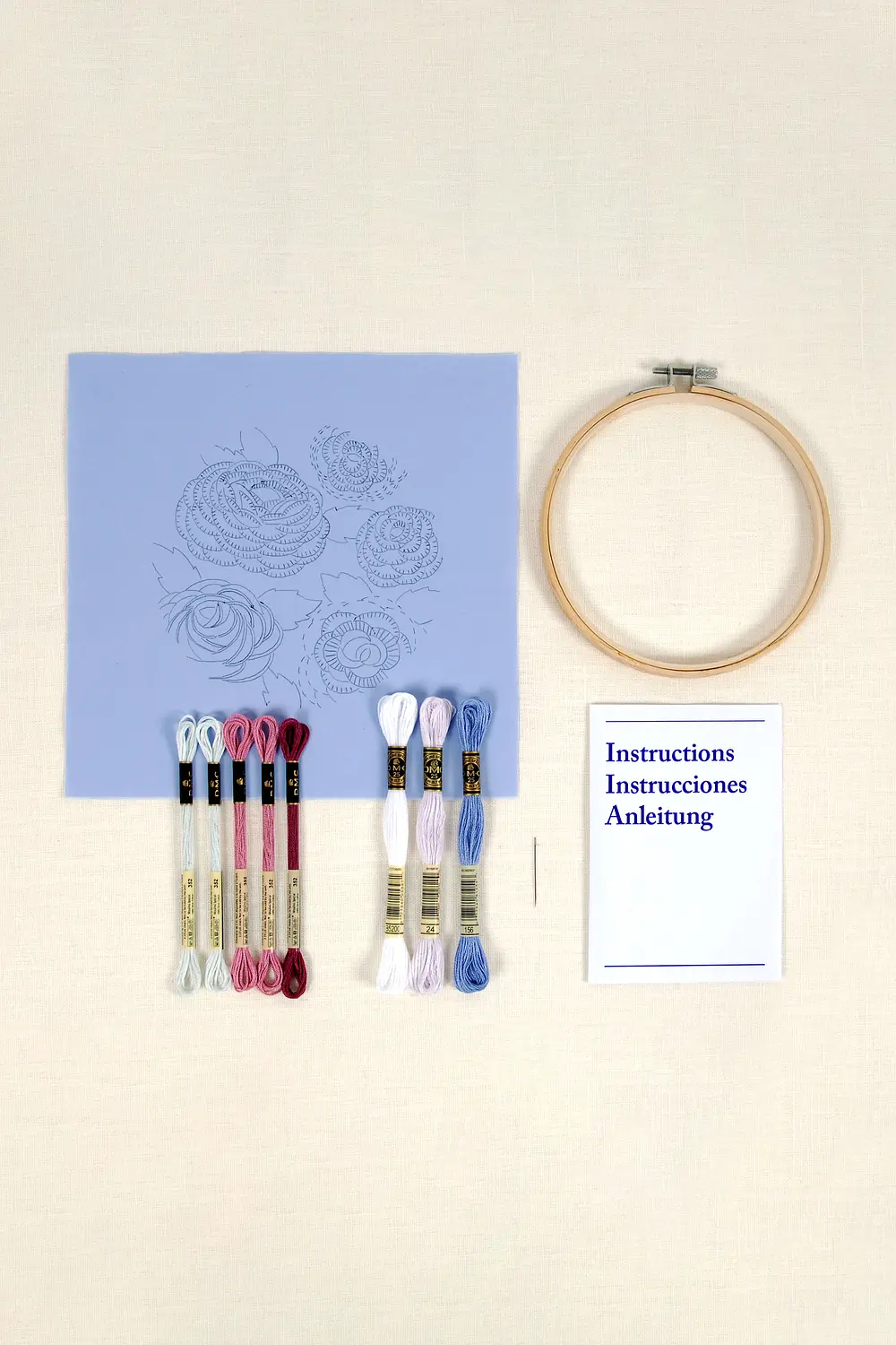 Ranunculus by Marie-Dominique Procureur Easy Embroidery Kit - DMC