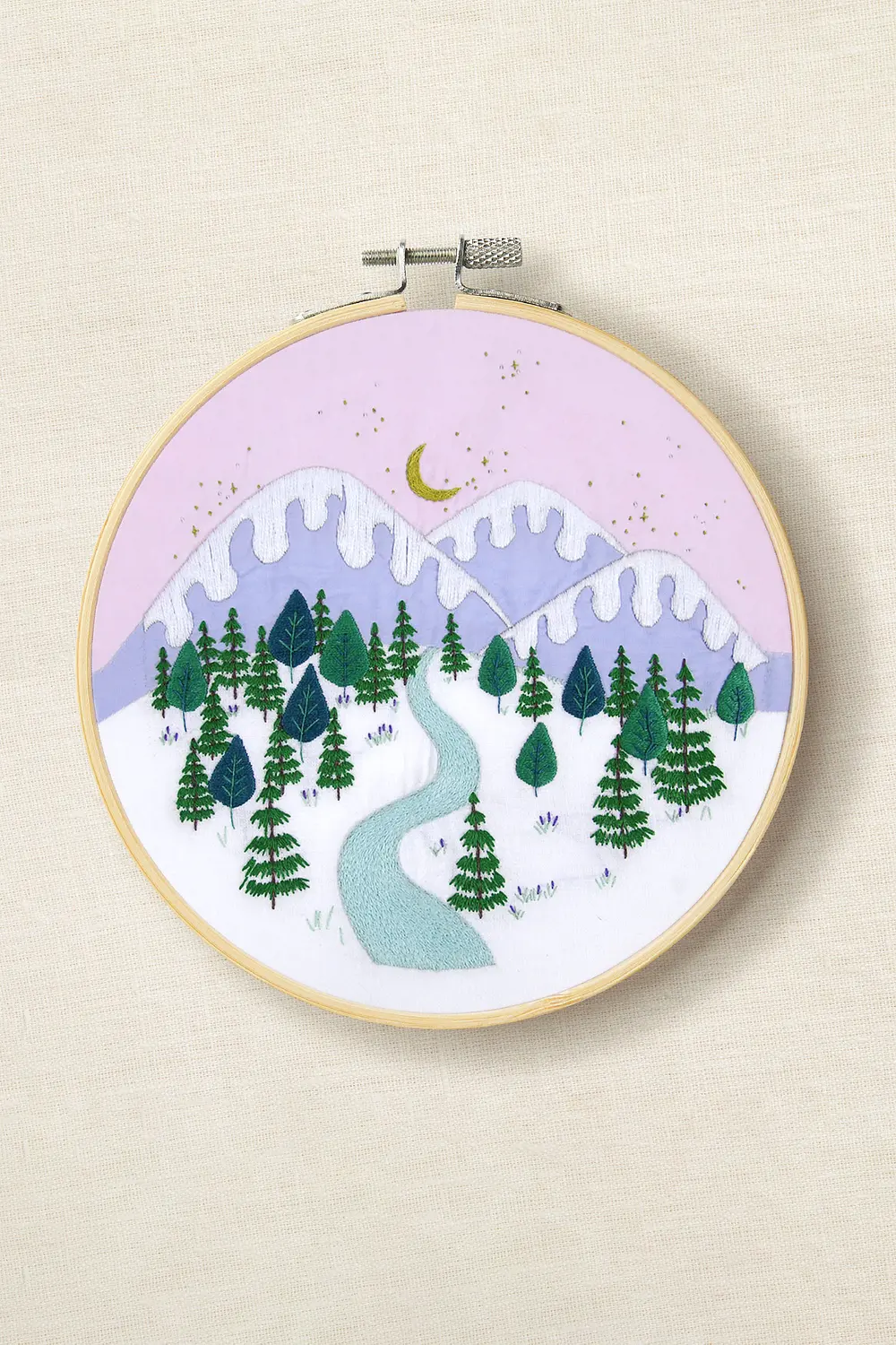 Winter Landscape by Georgie K. Emery Advanced Embroidery Kit - DMC