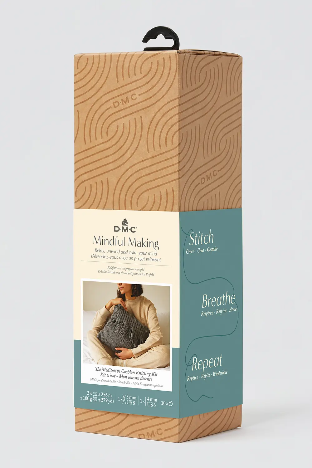 The Meditative Cushion Knitting Kit - DMC