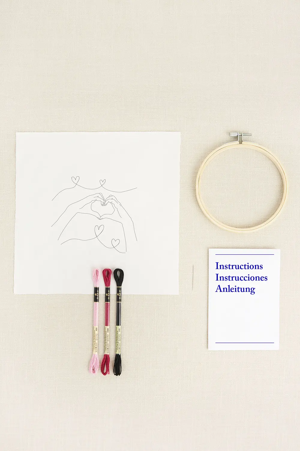 Heart Hands by Jenni Davis Easy Embroidery Kit - DMC