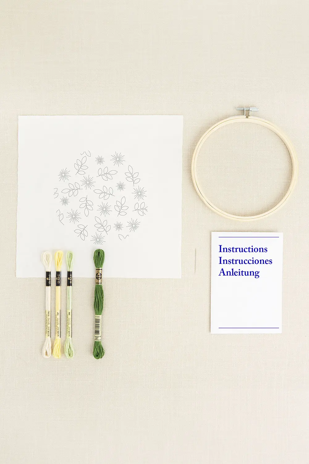 Delicate Daisies by Jenni Davis Intermediate Embroidery Kit - DMC