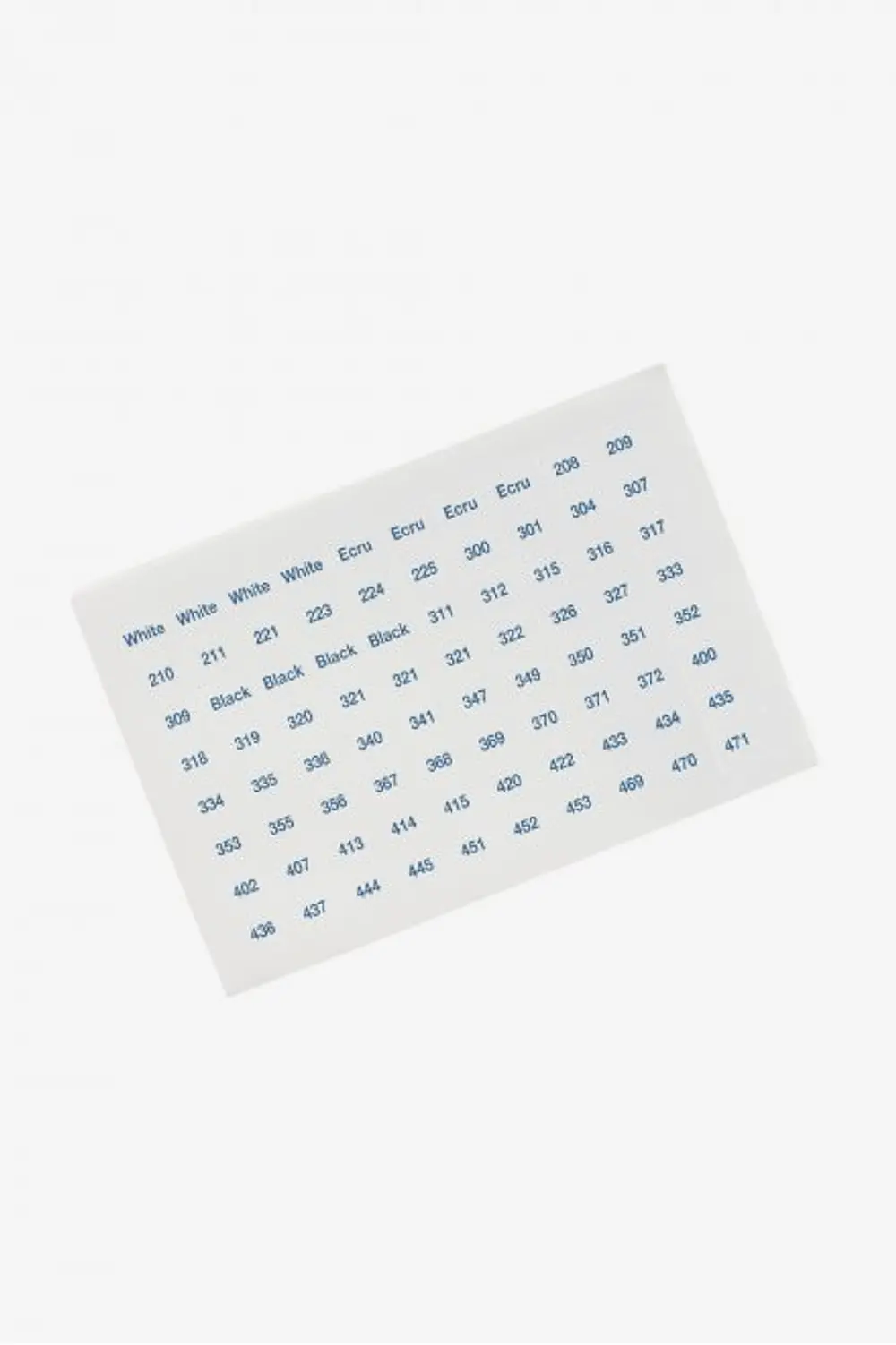 DMC FLOSS NUMBER STICKERS - DMC