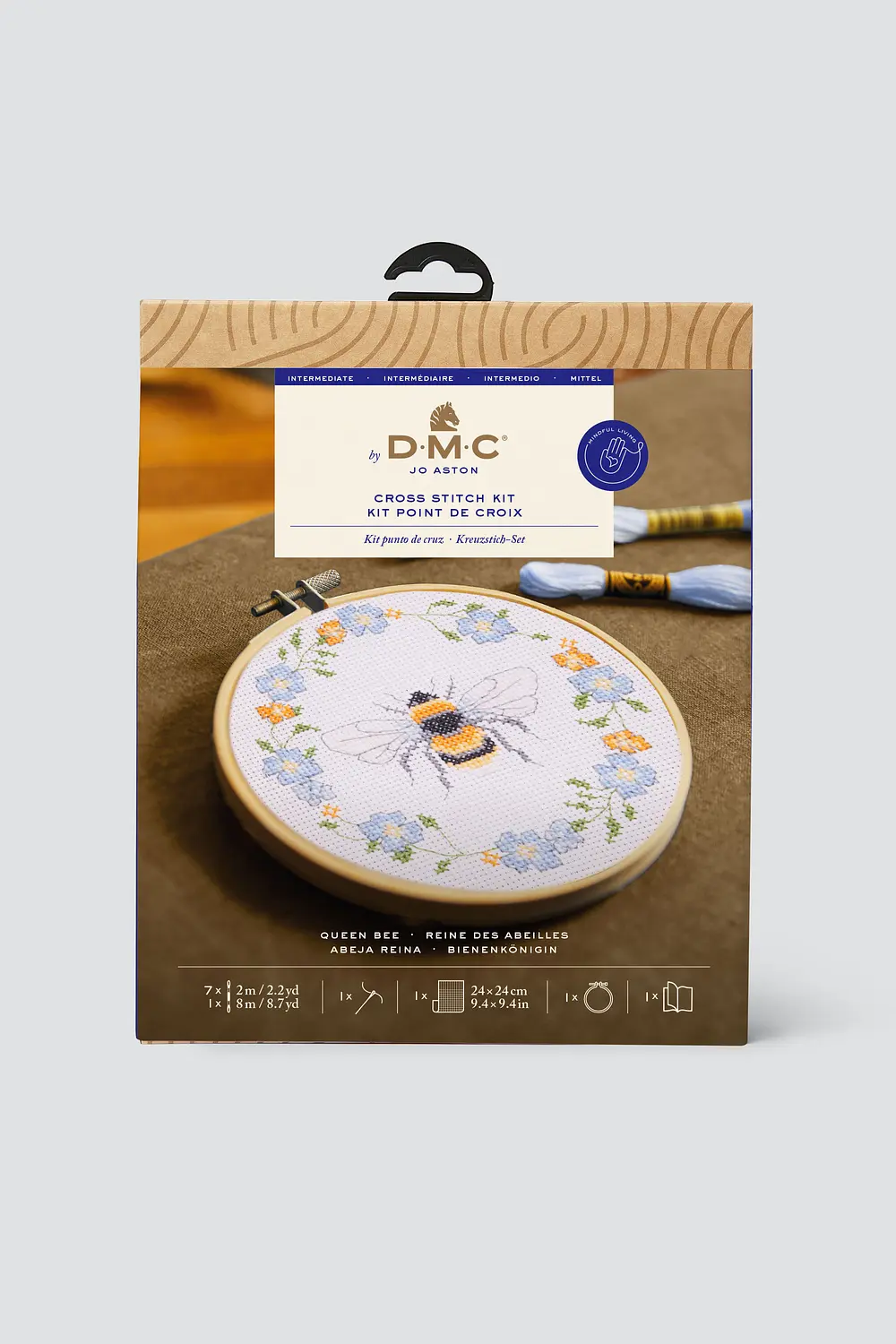 Queen Bee by Jo Aston Intermediate Cross Stitch Kit - DMC