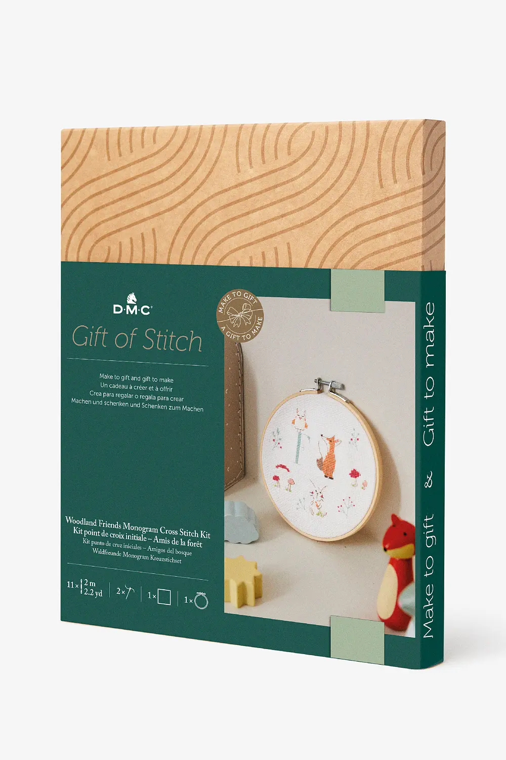 Woodland Friends Monogram - Cross Stitch Kit - DMC