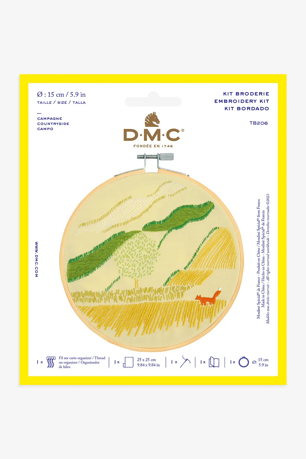 The Countryside, Infinite Spaces Intermediate Embroidery Kit - DMC