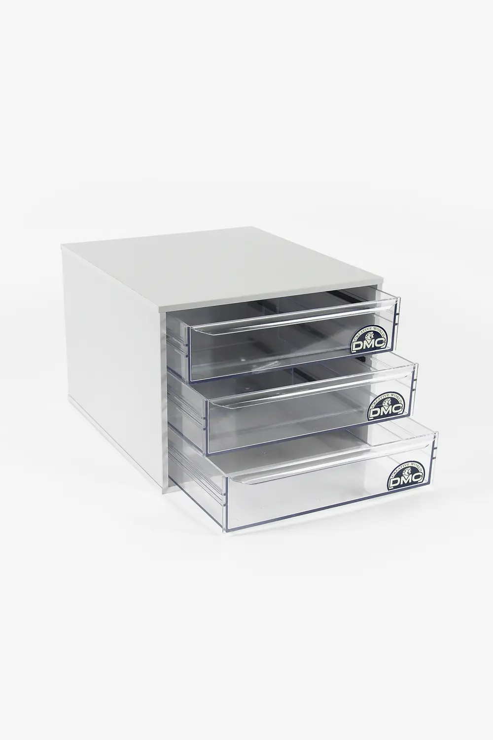 Grey wooden storage box - DMC