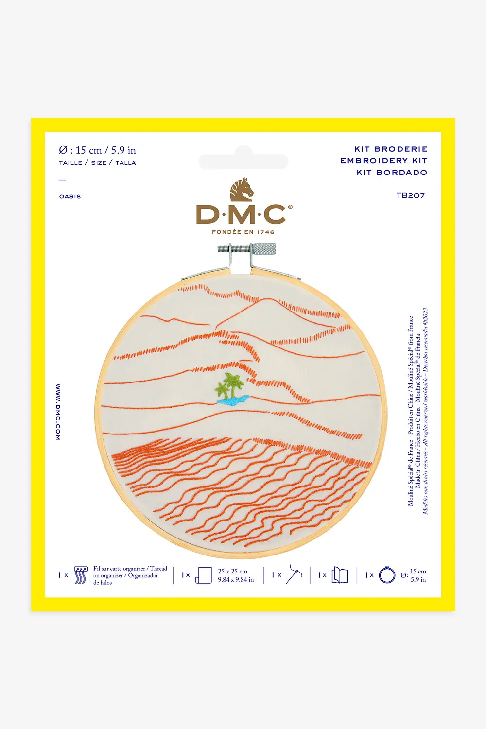 The Oasis, Infinite Spaces Intermediate Embroidery Kit - DMC