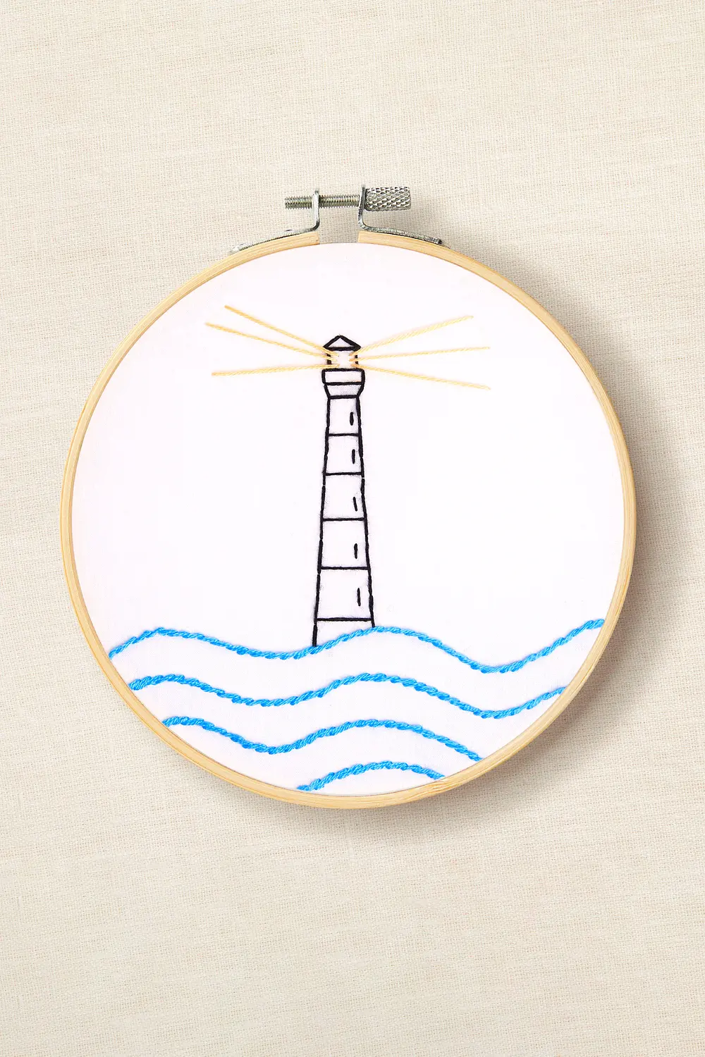 Lighthouse by Kseniia Guseva Easy Embroidery Kit - DMC