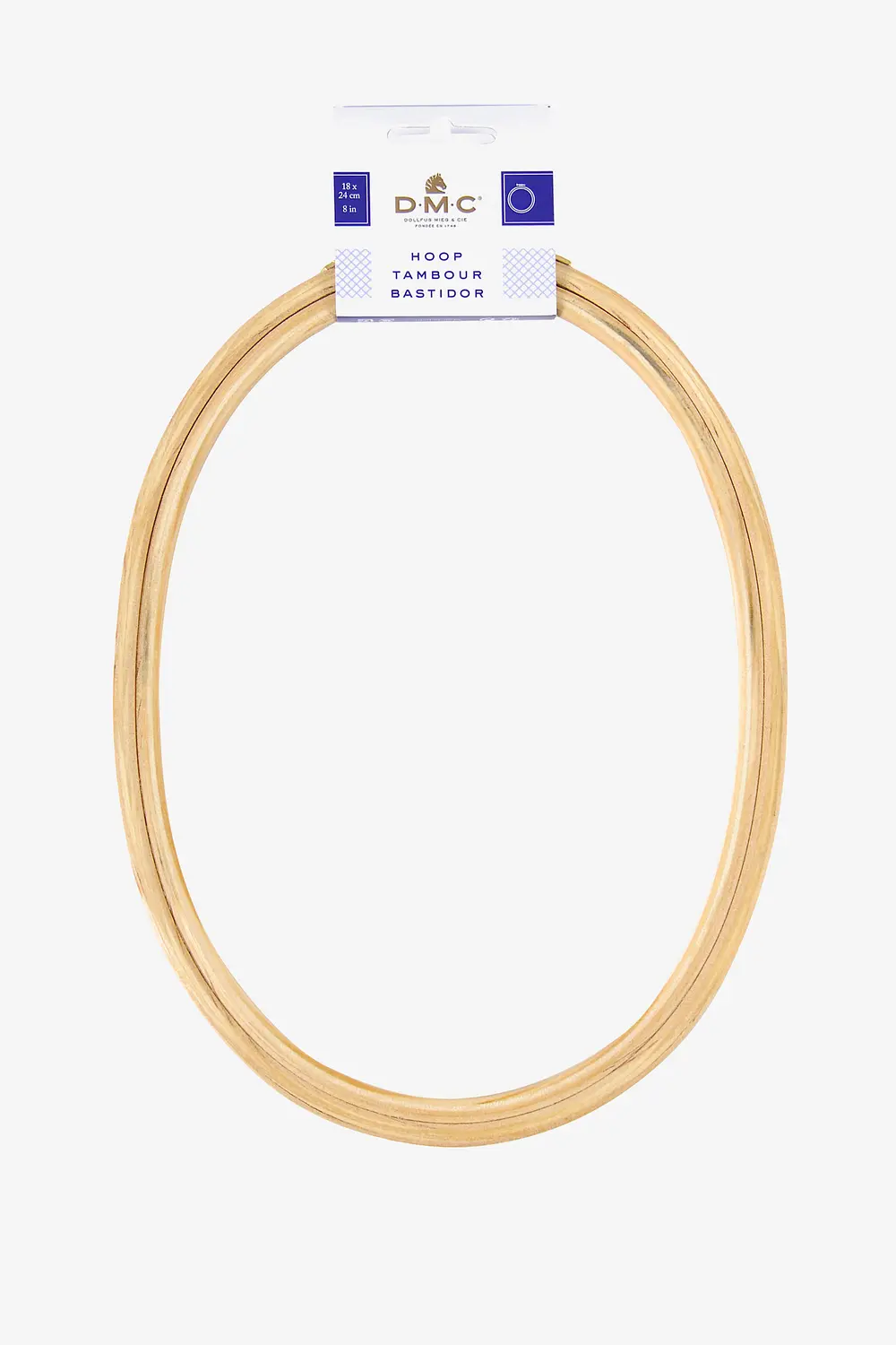 Oval Wooden Hoop - 10 Inch - DMC